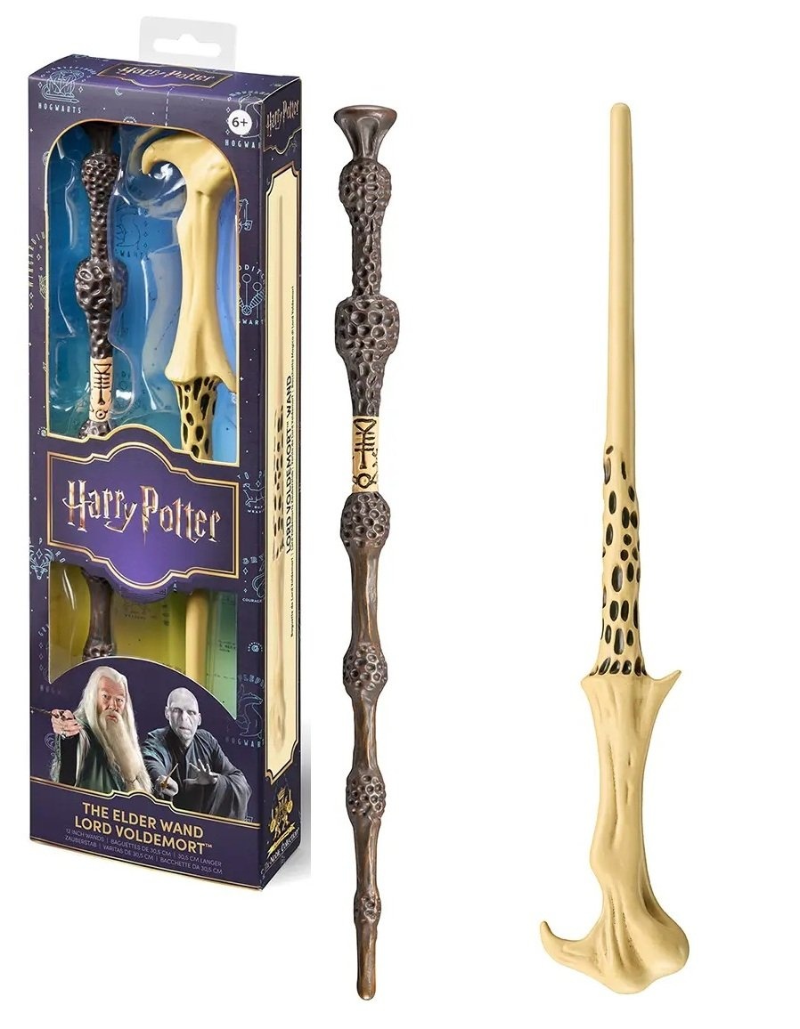 Harry Potter 2 PVC Wands Lord Voldemort & Elder Wand - Geeks Heaven BV
