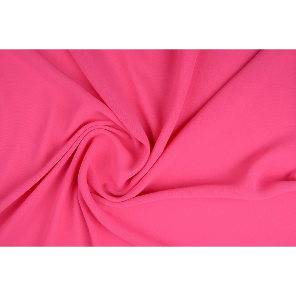Hi Multi Chiffon Fuchsia - YES Fabrics