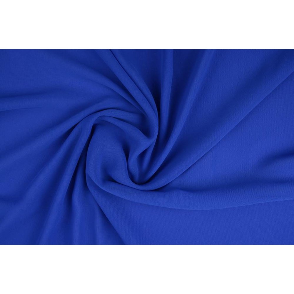 Hi Multi Chiffon Royal Blue - YES Fabrics