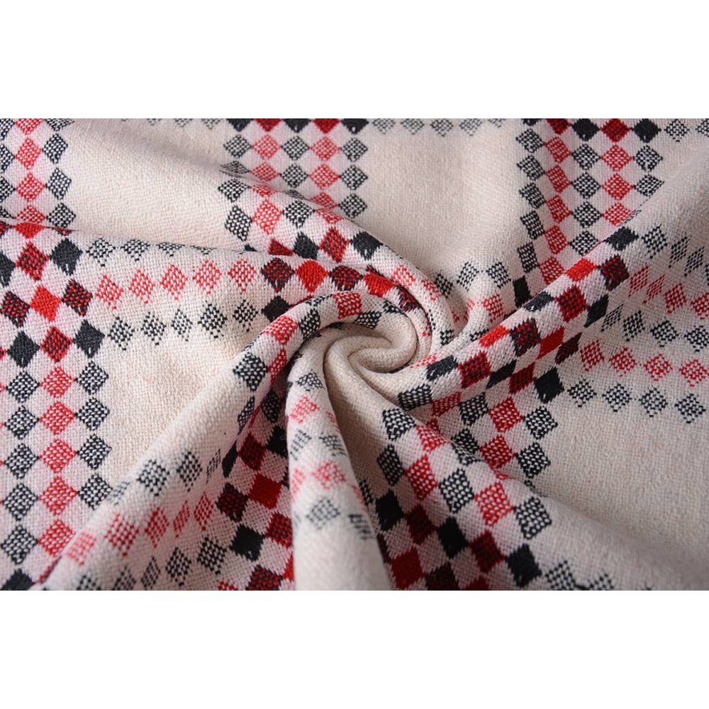 Woolen fabric Tartan Red - YES Fabrics