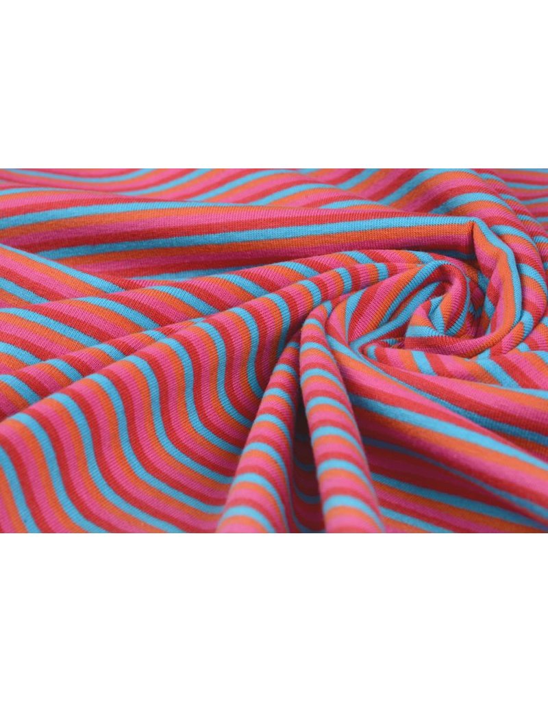 Jersey stof katoen kopen met streepjes voor een top prijs? - YES Fabrics