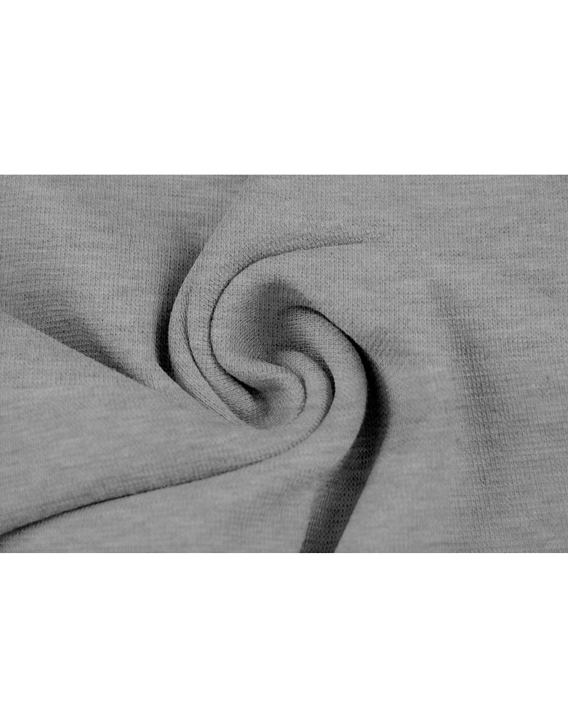 Cuff fabric Light grey melange - YES Fabrics