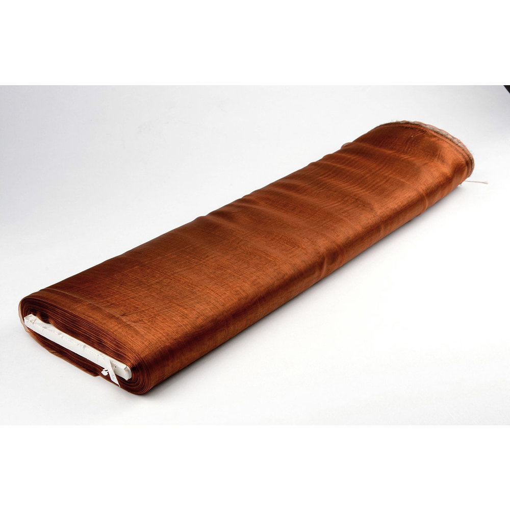 Organza Two-Tone Rust-black - YES Fabrics