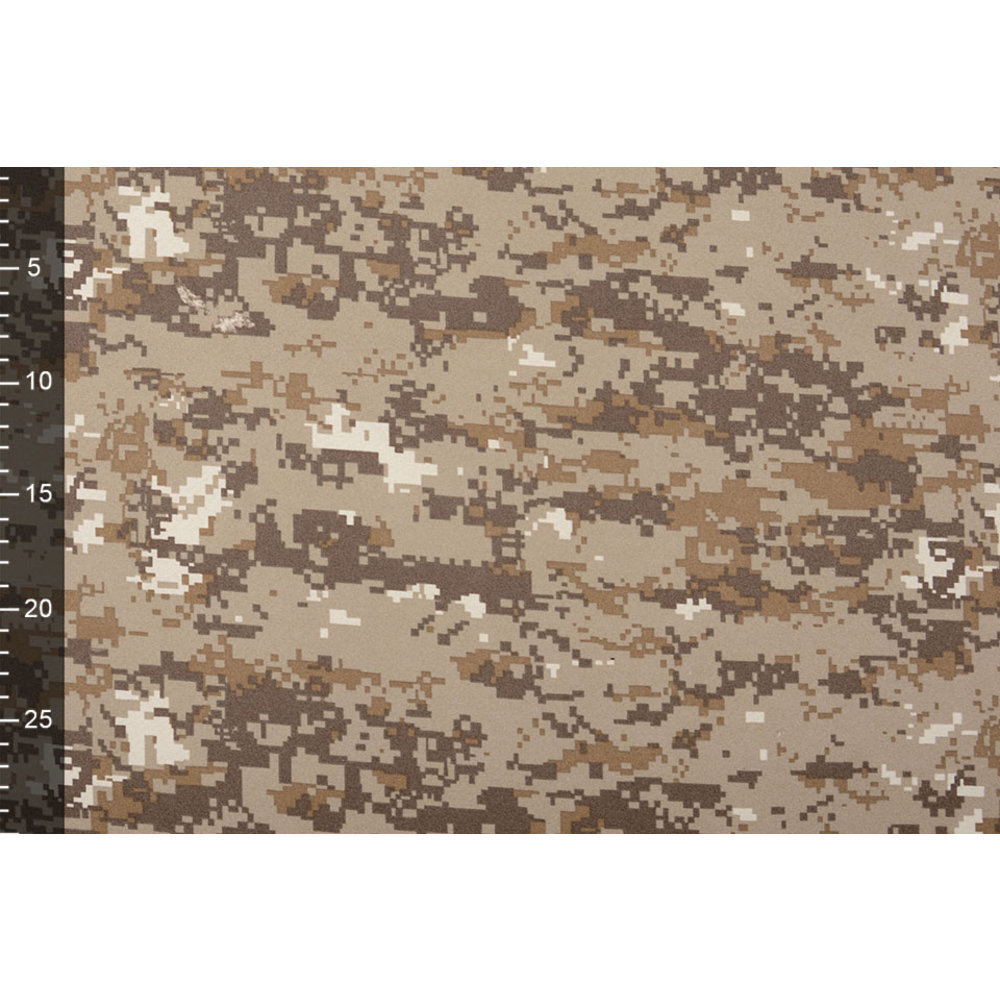 Polyester Cotton Pixels Brown - YES Fabrics