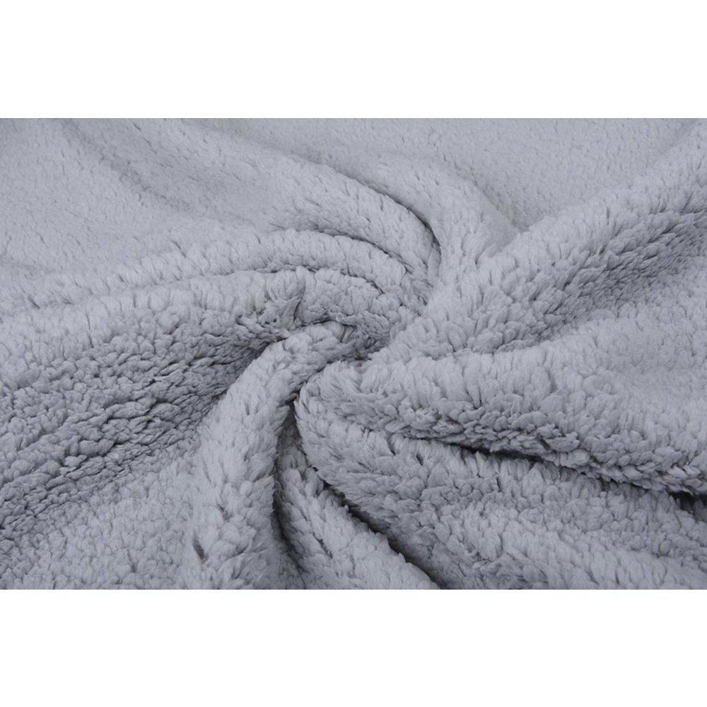 Teddy Stof Licht Grijs - YES Fabrics