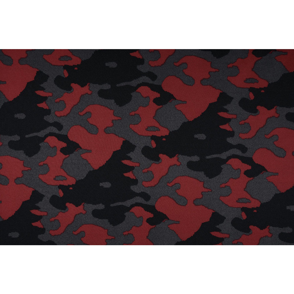 Jogging Camouflage Donker Rood - YES Fabrics