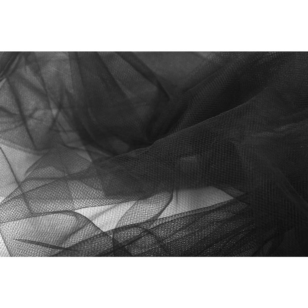 Wedding Tulle Black - YES Fabrics