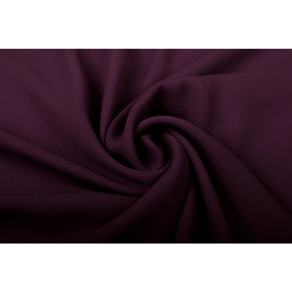 Crêpe Georgette Aubergine - YES Fabrics