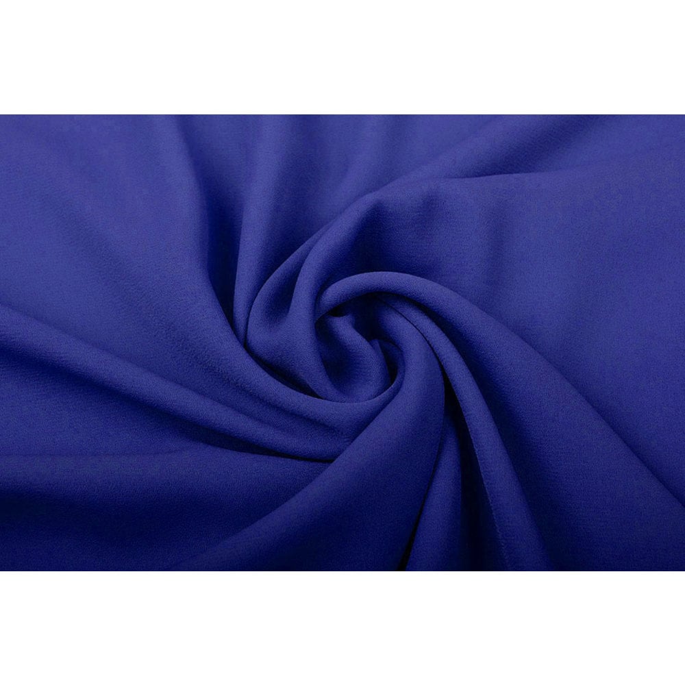 Crêpe Georgette Koningsblauw - YES Fabrics