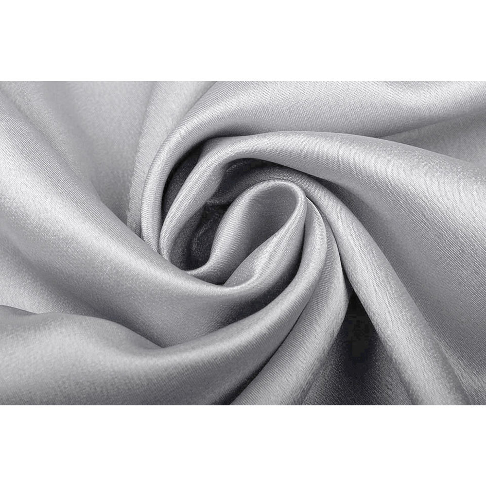 Crêpe Satijn Zilver - YES Fabrics