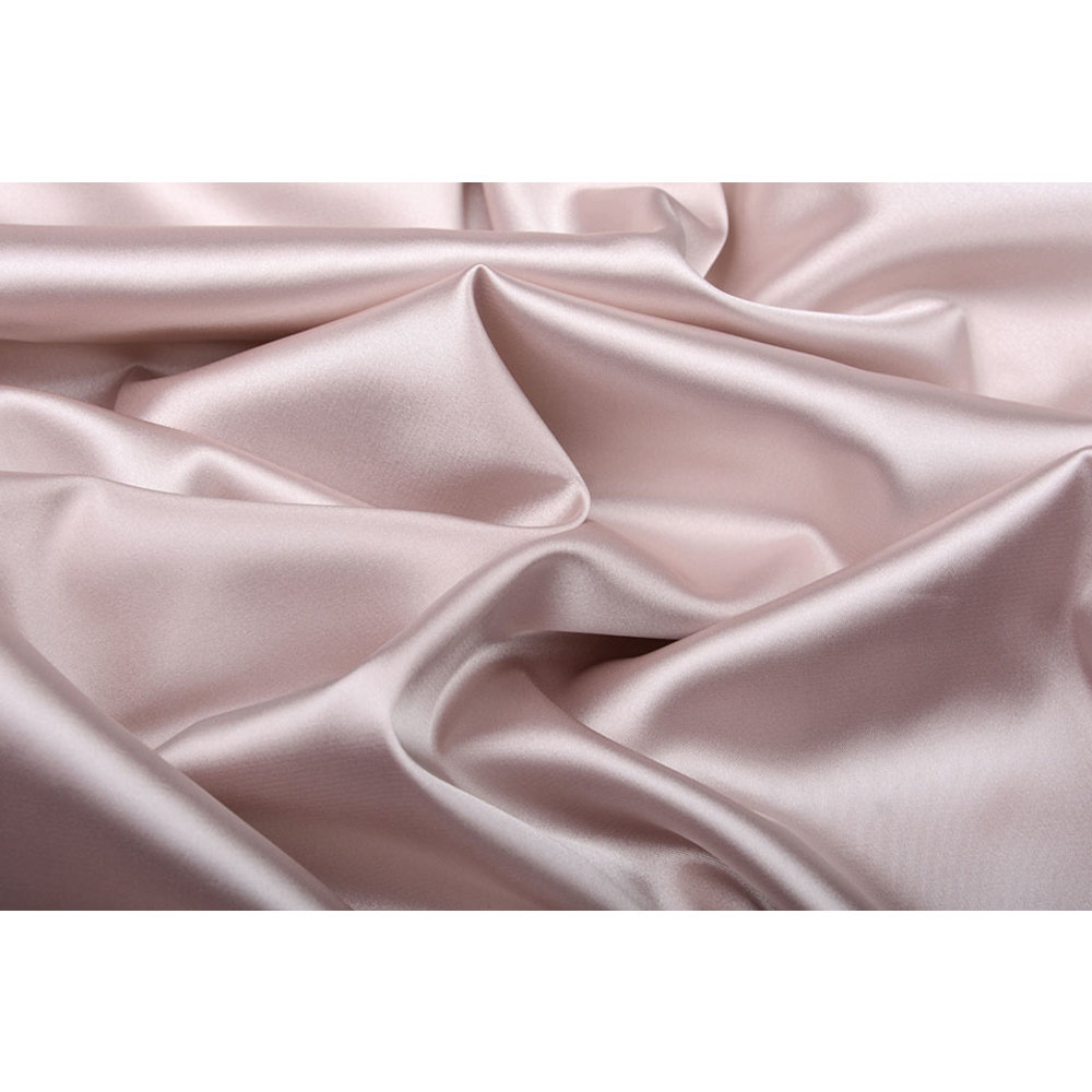 Stretch Satijn Poeder Roze - YES Fabrics