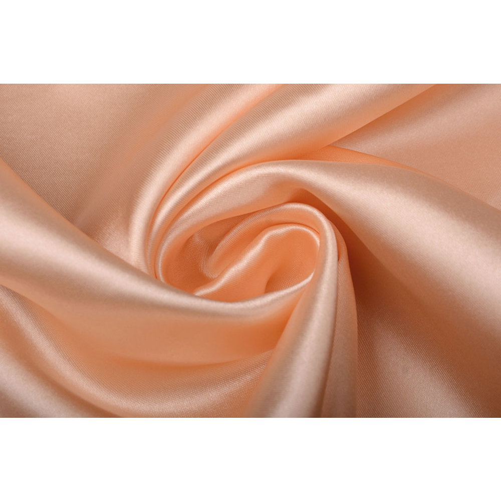 Stretch Satin Peach - YES Fabrics