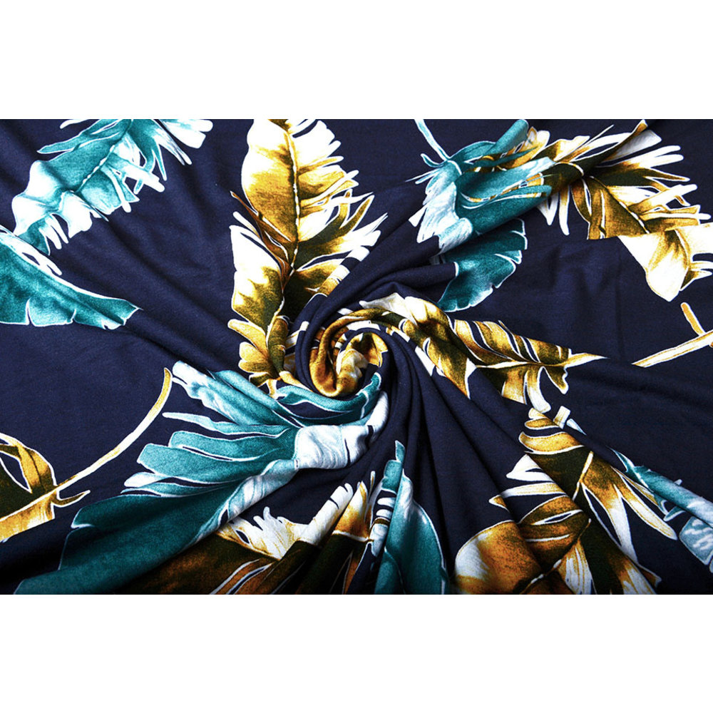 Viskose Jersey Lacquar Pluma Marine Grün - YES Fabrics
