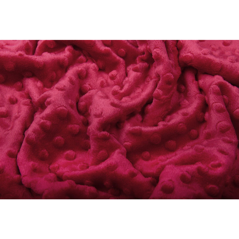 Minky Fleece Rot - YES Fabrics