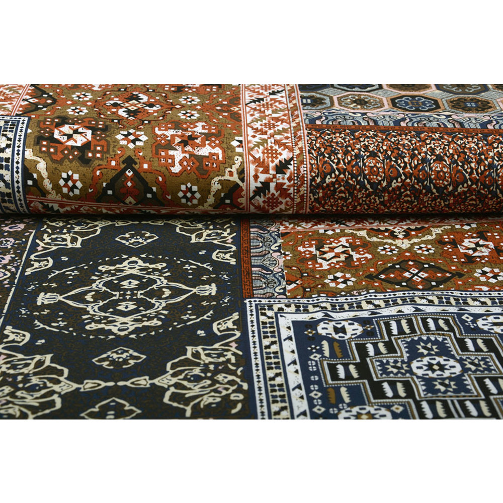 Viscose Jersey Digital Oriental Ornament Patchwork - YES Fabrics