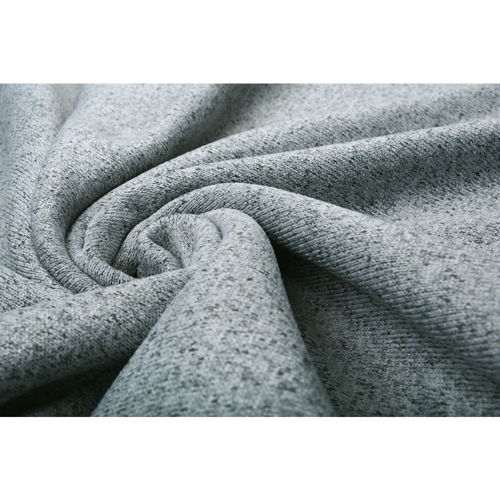 Knitted Fleece 2-Tone Silver Grey - YES Fabrics