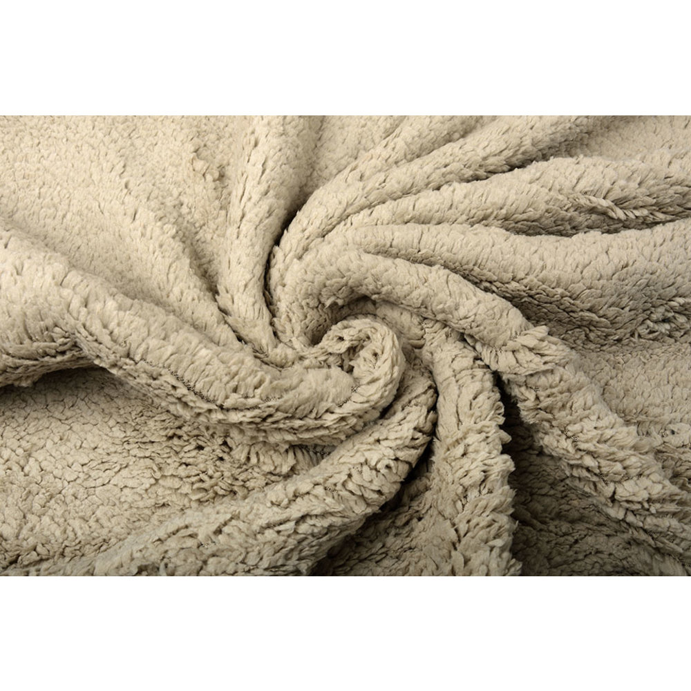 Curly Teddy Dark Beige - YES Fabrics