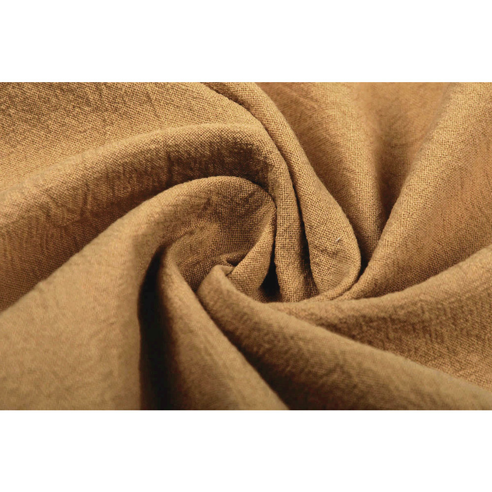 100% Washed Cotton Mocha Brown - YES Fabrics