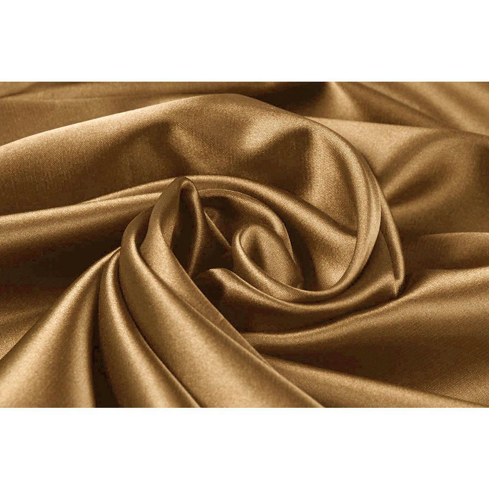 Stretch Satin Hell Mokkabraun - YES Fabrics