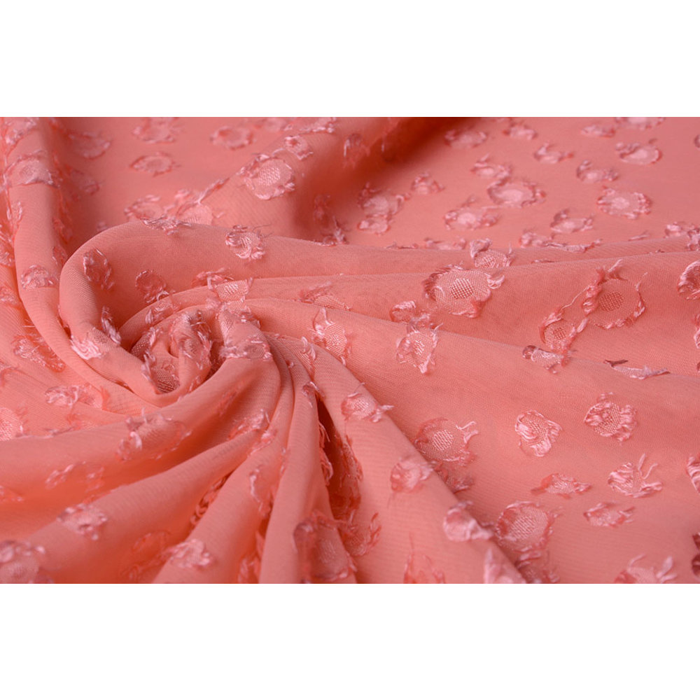 Jacquard Chiffon Liza Rosa - YES Fabrics