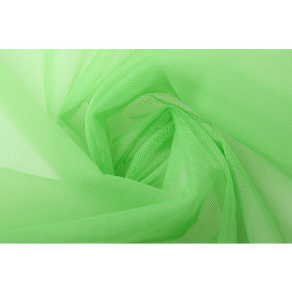 Bruids Tule Kelly Green - YES Fabrics