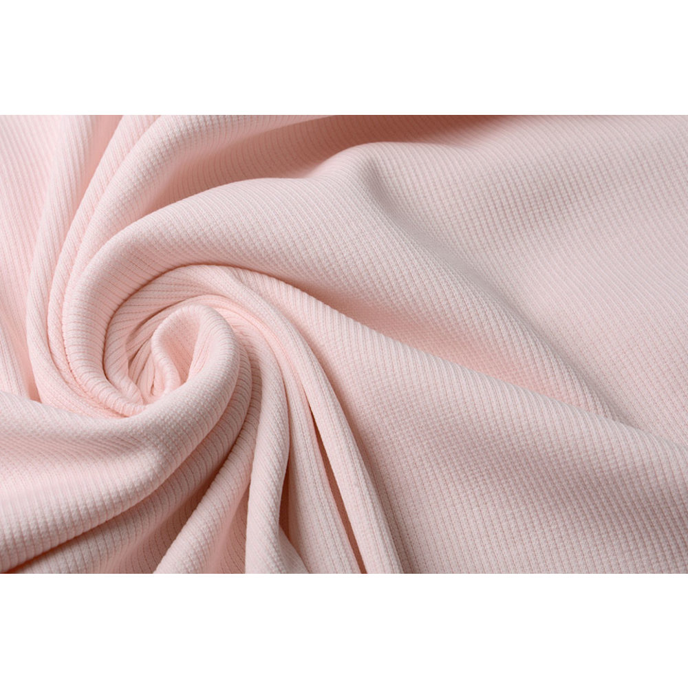 Rib Jersey Light Pink - YES Fabrics