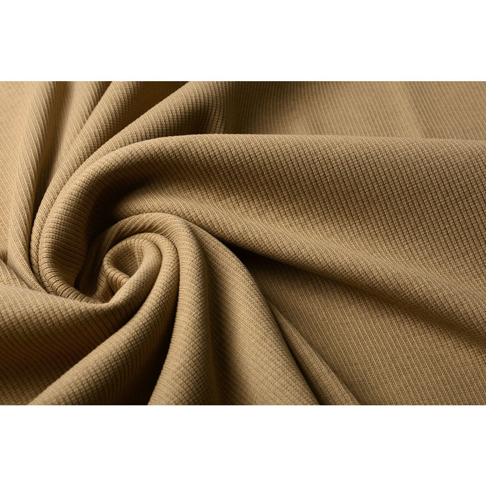 Rib Jersey Mocha Brown - YES Fabrics