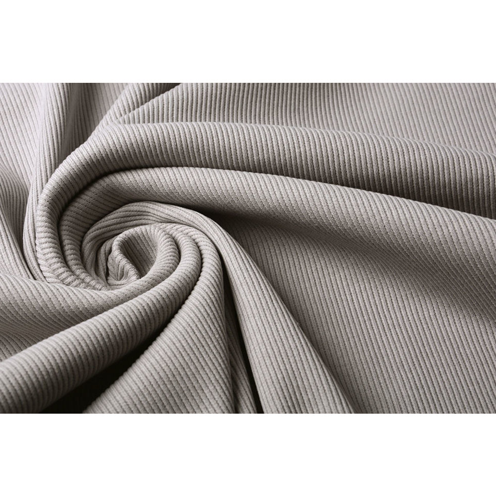 Rib Jersey Grey - YES Fabrics