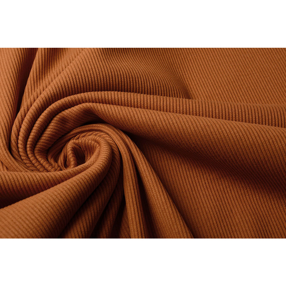 Rib Jersey Brique - YES Fabrics