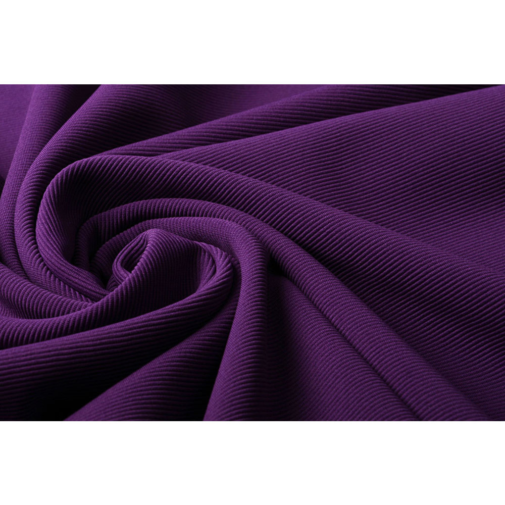Ottoman Rib Jersey Stof Paars - YES Fabrics