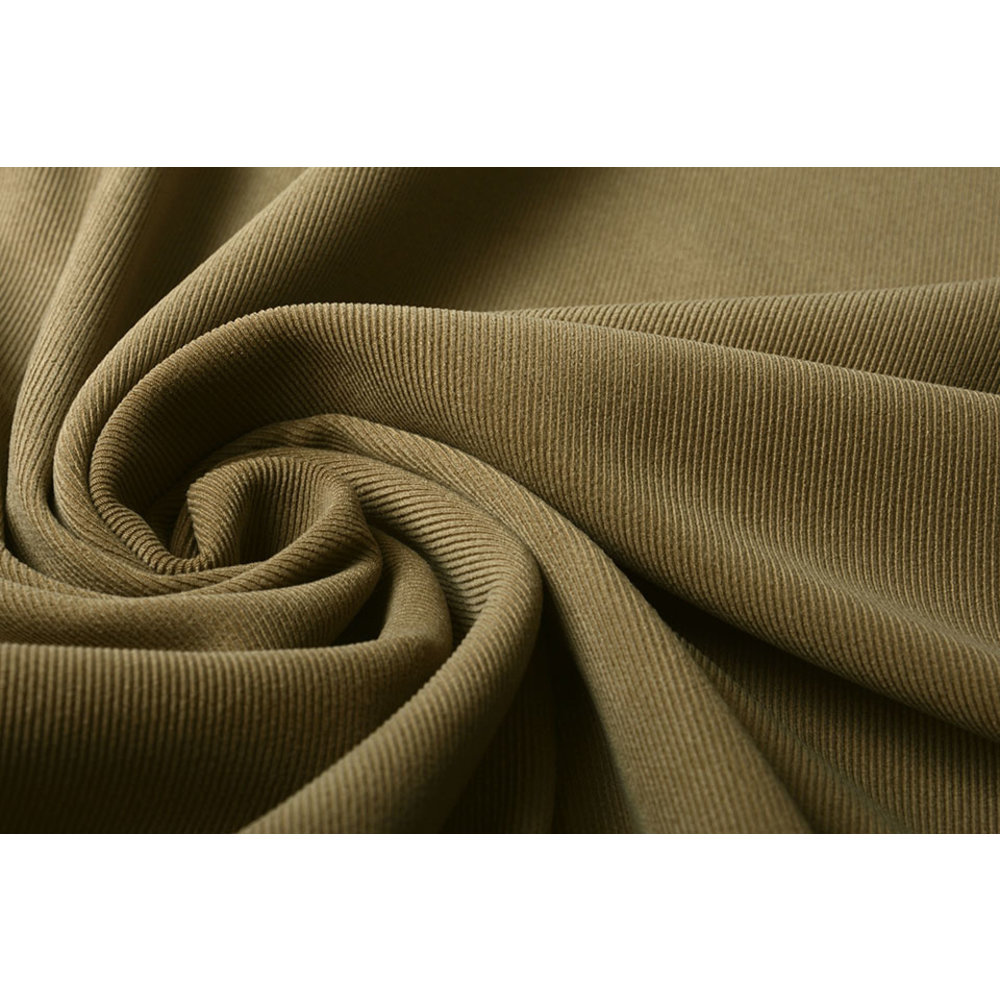 Ottoman Riding Breeches Rib Velvet Brown-Green - YES Fabrics