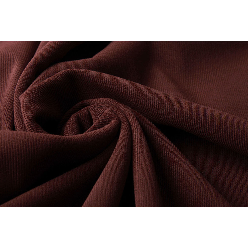 Ottoman Riding Breeches Rib Velvet Bordeaux - YES Fabrics