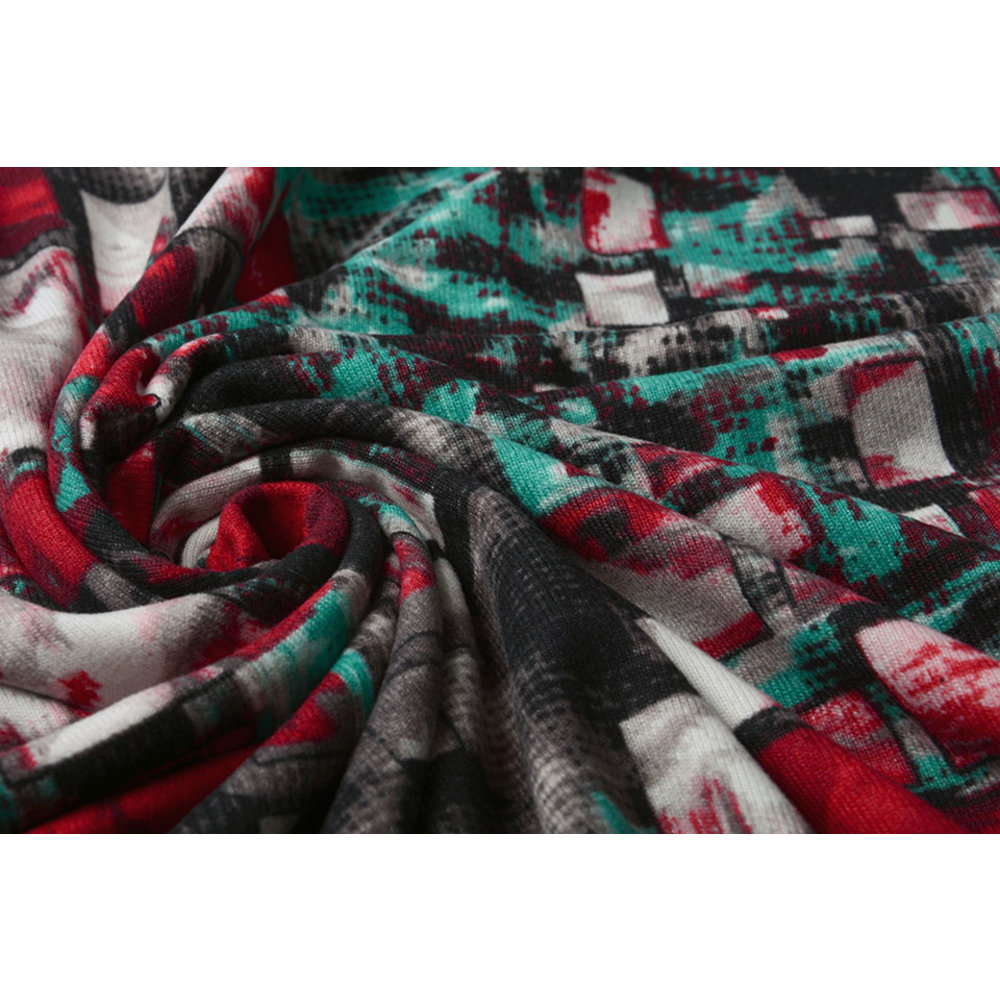 Jersey Fabric Squares Multi - YES Fabrics