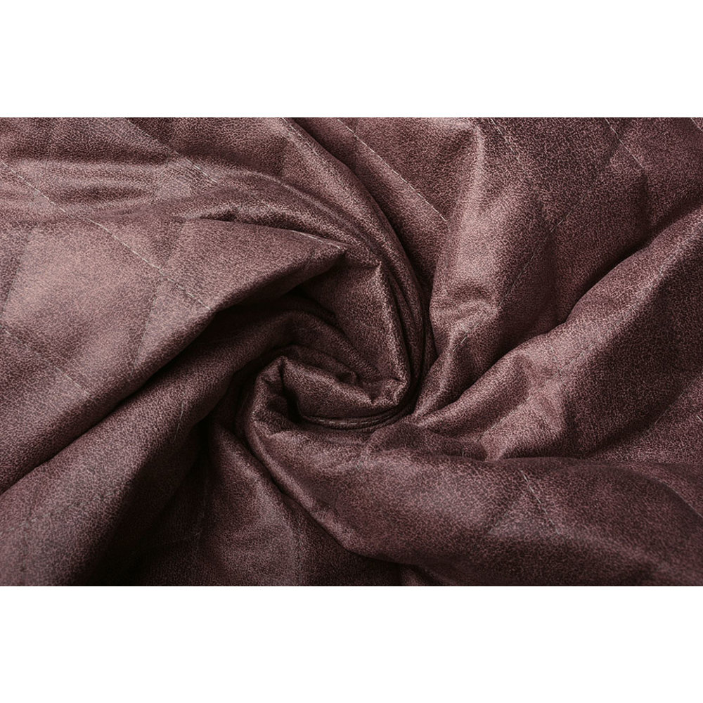 Quilted Alcantara Suede Old Pink - YES Fabrics