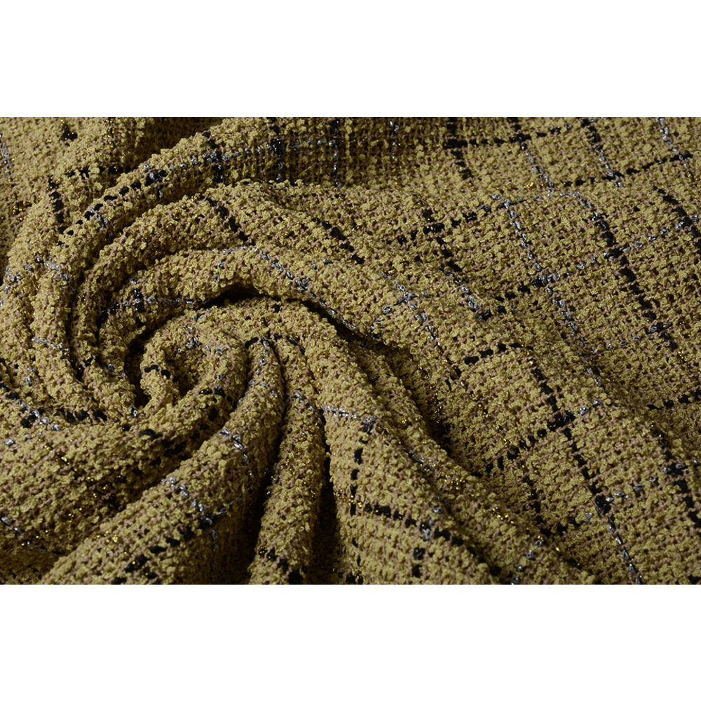 Sjanelli Ruit Zand - YES Fabrics