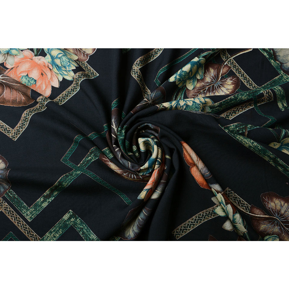 100% Viscose Water Lily Green - YES Fabrics