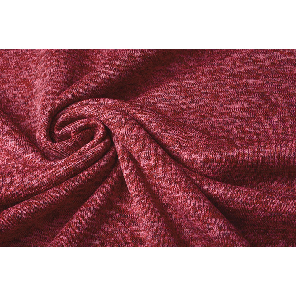 Knitted Fleece 3-Tone Raspberry Red - YES Fabrics