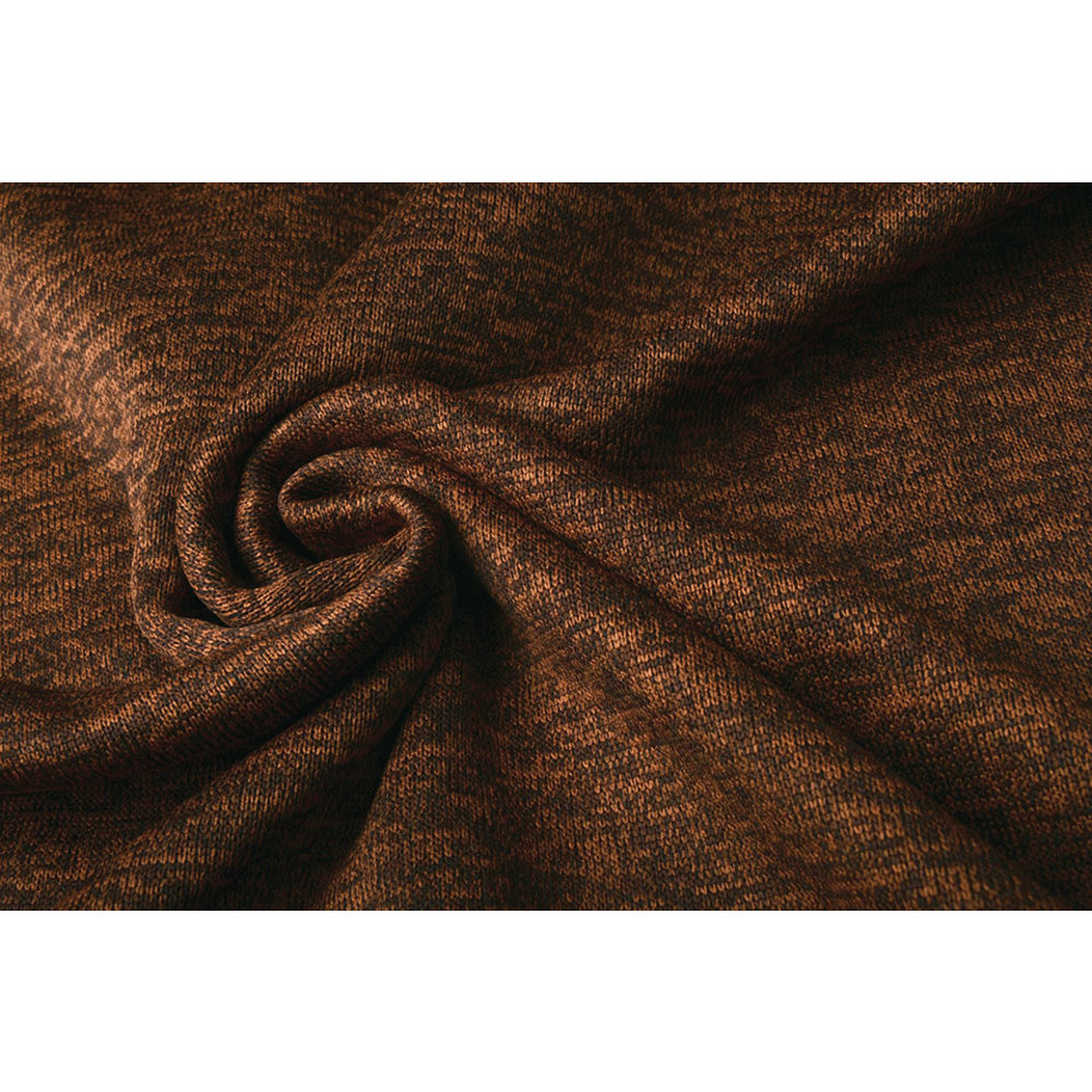 Knitted Fleece 3-Tone Mocha Brown - YES Fabrics