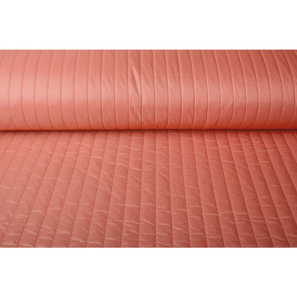 Double Sided Quilted Jacket Fabric Coral - YES Fabrics