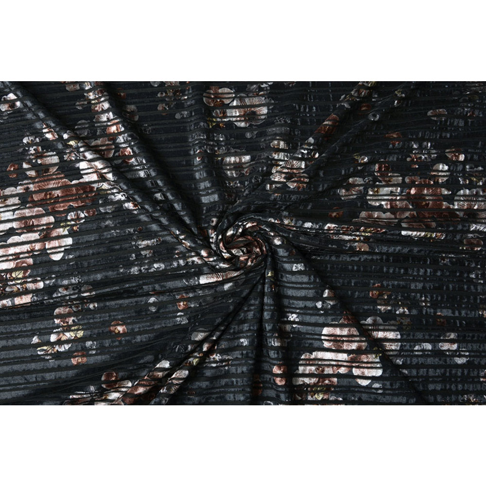 Velvet Rib Shirley Anthracite - YES Fabrics