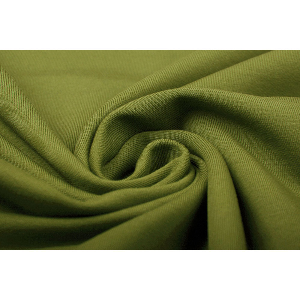 French Terry Dark Lime Green - YES Fabrics