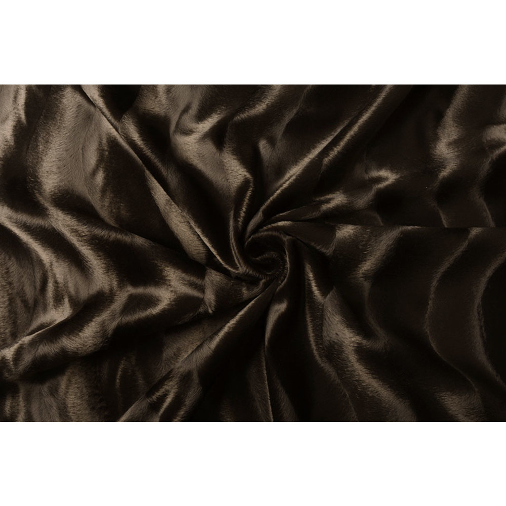 Velboa Uni Dark Brown - YES Fabrics