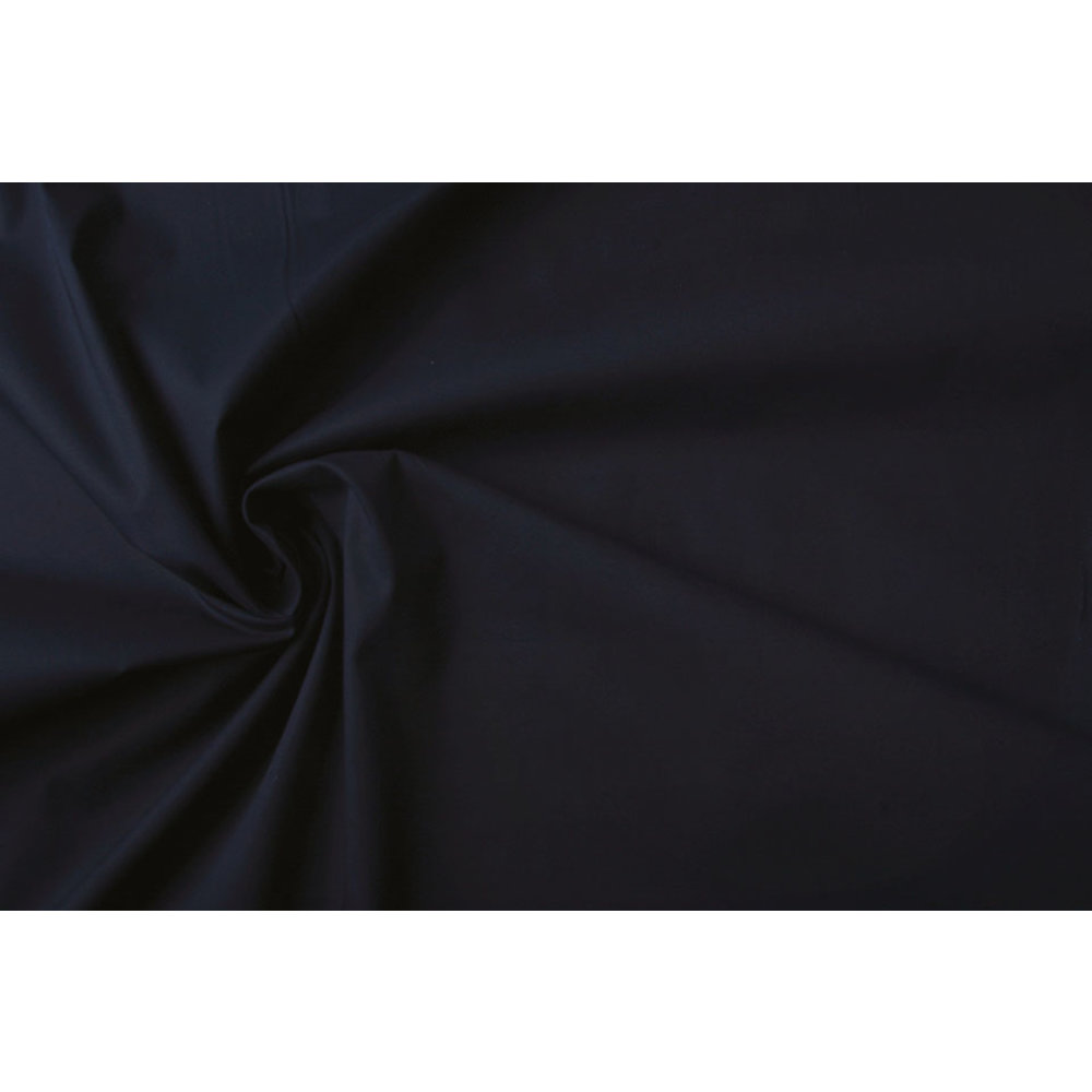 Stretch Poplin Navy Blue - YES Fabrics