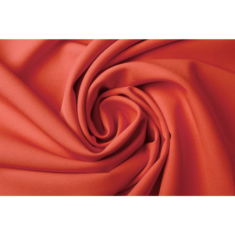 Crepe Stretch Red Orange - YES Fabrics