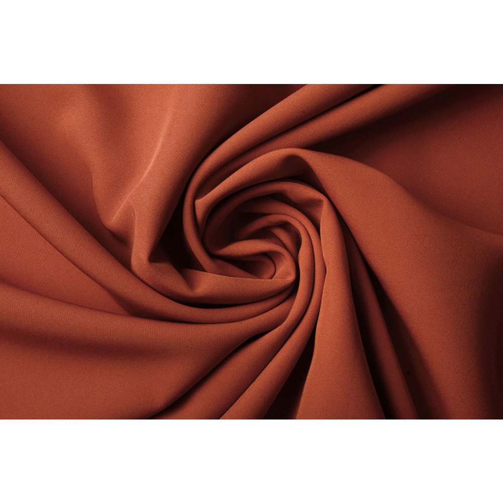 Crepe Stretch Hell Brique - YES Fabrics