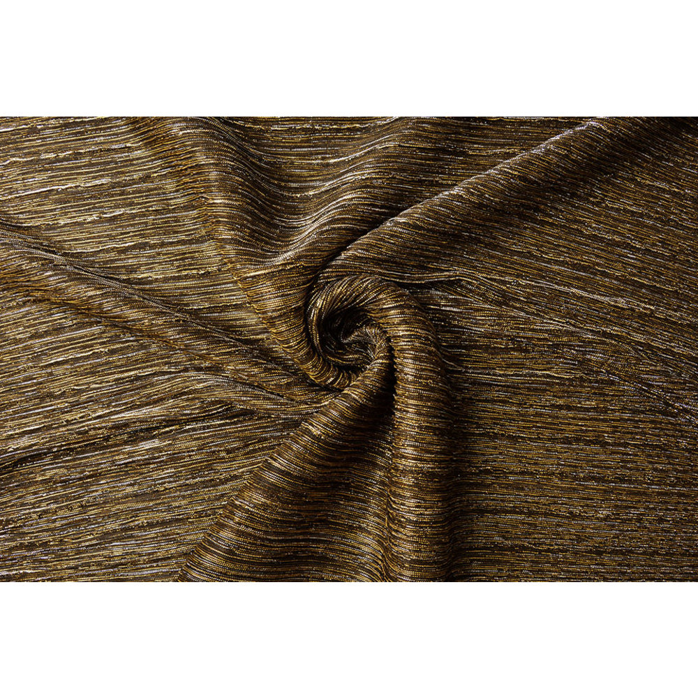 Lurex Pleated Gold Silver - YES Fabrics