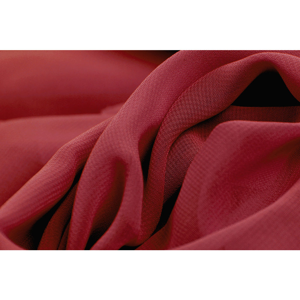 Hi Multi Chiffon Rotwein - YES Fabrics
