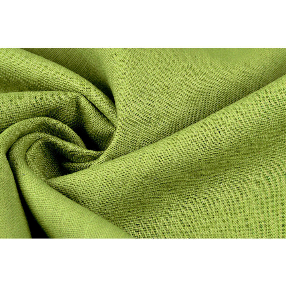 Washed Linen Moss Green - YES Fabrics
