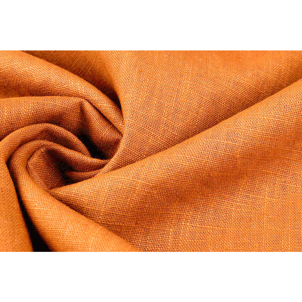Washed Linen Orange - YES Fabrics