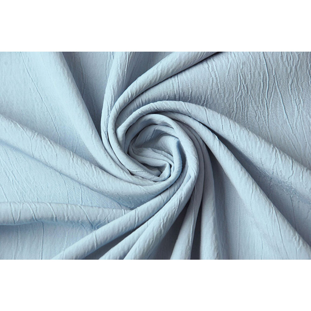 Crinkle Crêpe Baby Blue - YES Fabrics